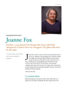 Navigator Profile – Joanne Fox – Sioux City Lewis and Clark ...
